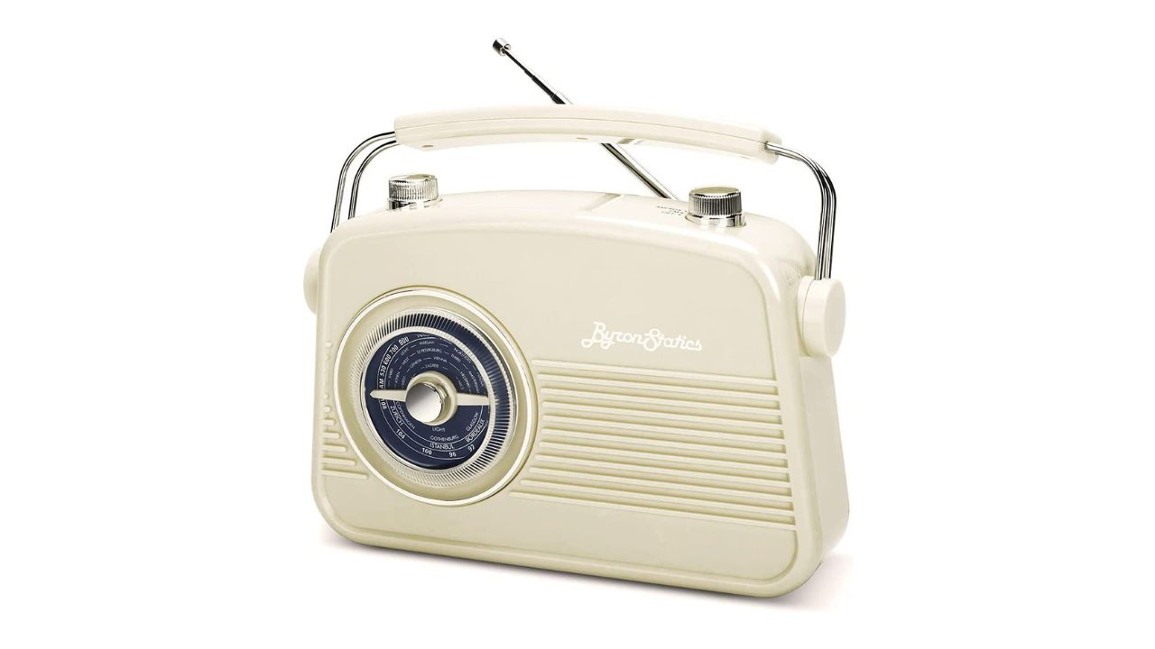 ByronStatics Vintage Portable Radio -Cream - The ByronStatics Retro ...